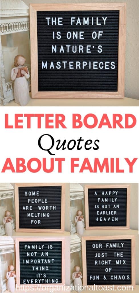 Letter Board Quotes About Family - Organizational Toast